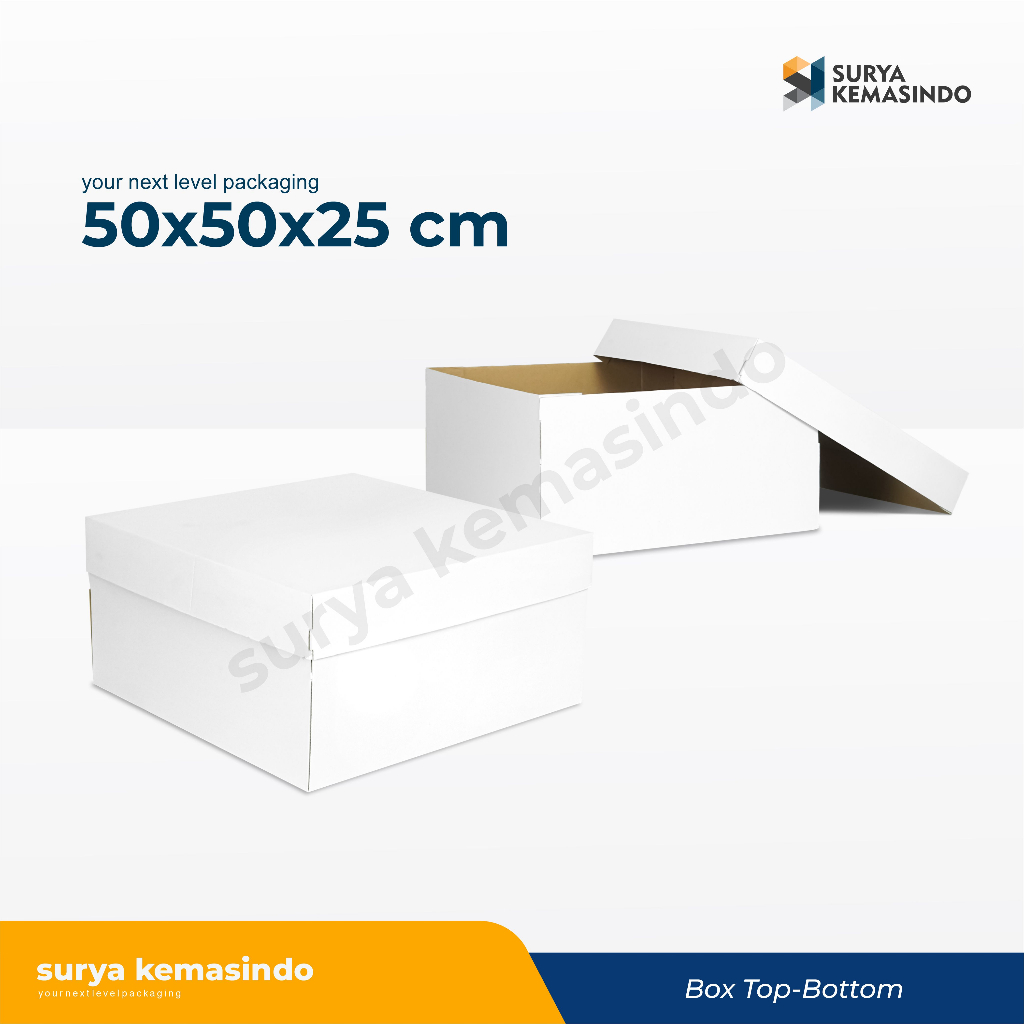 Jual Box 50X50X25 cm (Pelangi Top/Bot) Tart/Puding/Kardus/Karton/Paking ...