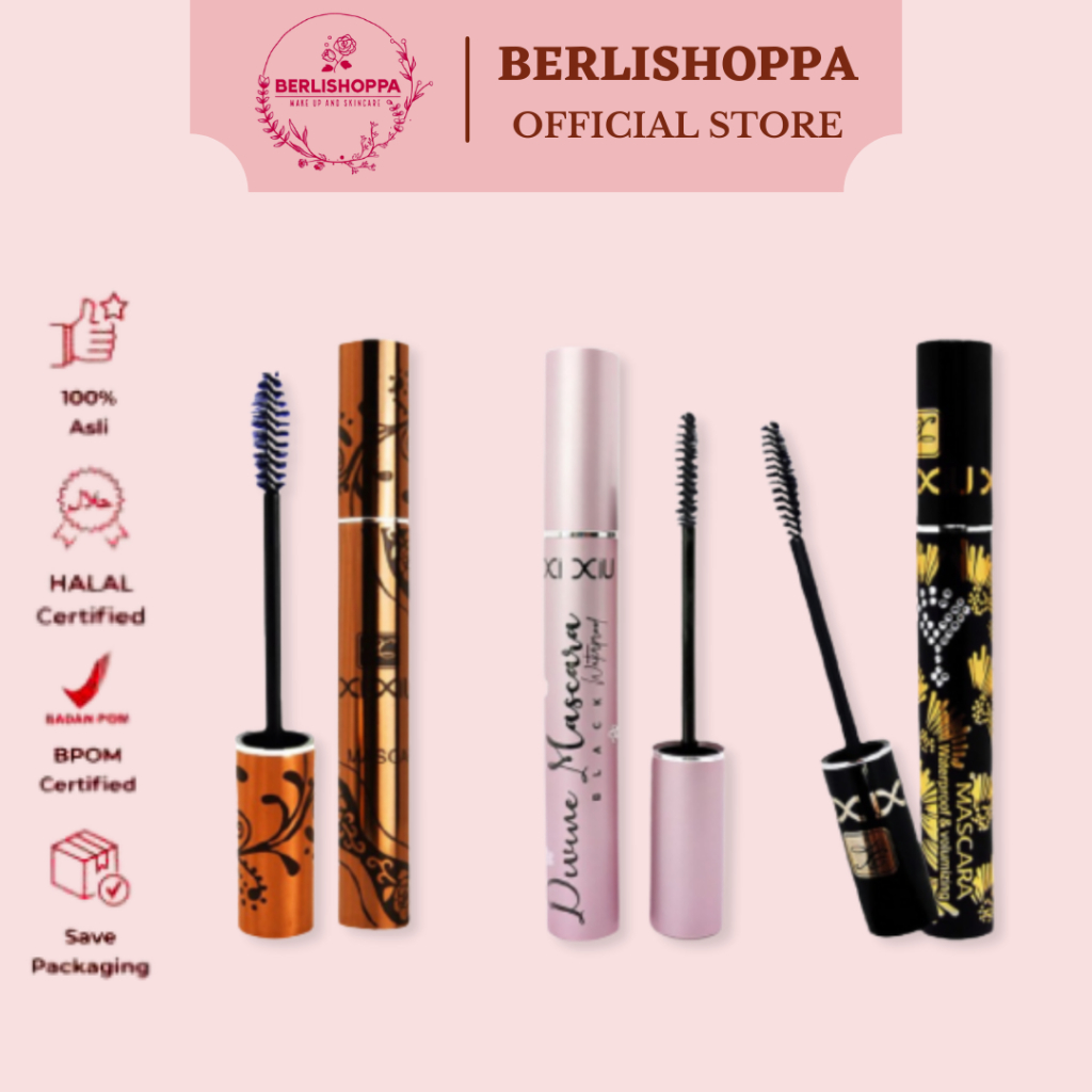 Jual Xi Xiu Mascara Lovely / Black / Pink Mascara Divine Waterproof ...