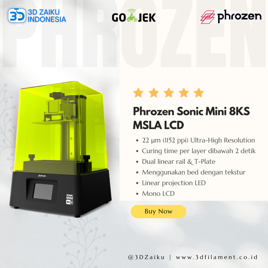 Jual Original Phrozen Sonic Mini 8KS MSLA LCD 3D Printer New High ...