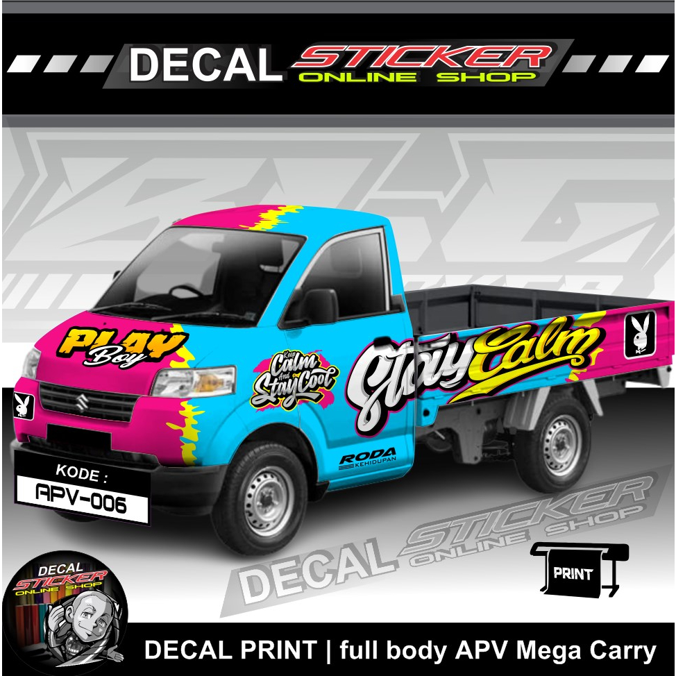 Jual STIKER MOBIL APV PICKUP DECAL PRINT STICKER FULL BODY TERBARU ... Jual STIKER MOBIL APV PICKUP DECAL PRINT STICKER FULL BODY TERBARU ...