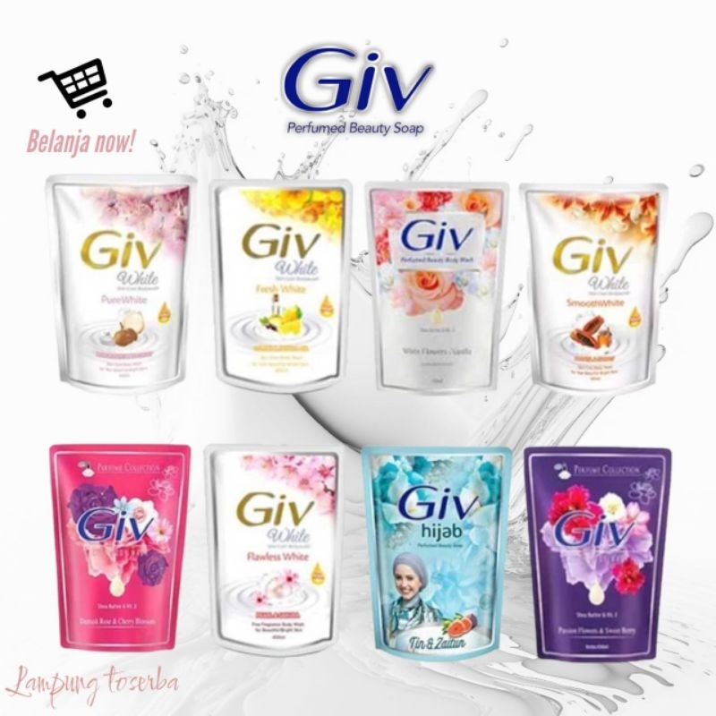 Jual GIV Body Wash 400ml All Varian Sabun Cair GIV/ Lembut dikulit ...