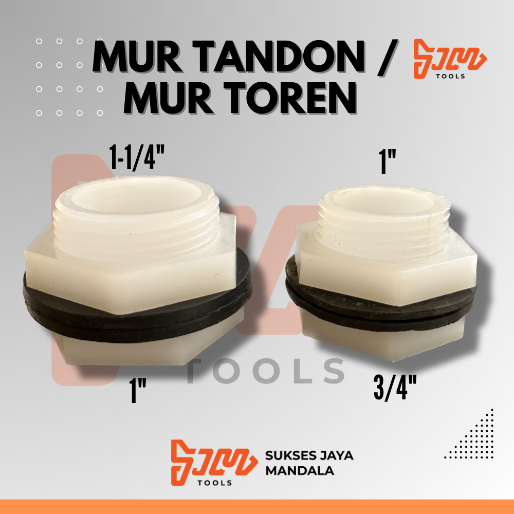 Jual Mur Toren / Mur Tandon 3/4 Inch dan 1 Inch | Shopee Indonesia