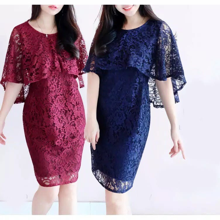 Jual Pakaian Kondangan Wanita Mewah Brukat Murah Baju Party Broklat Model Terbaru Drez Brokat ...