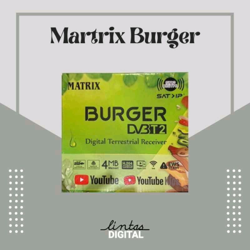 Jual SET TOP BOX / STB MATRIX BURGER HIJAU DVB-T2 | Shopee Indonesia