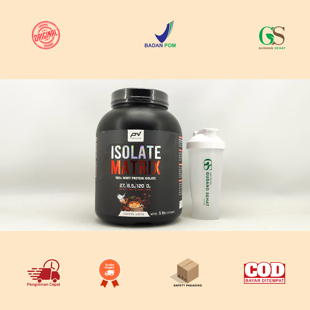 Jual Manado Provus Isolate Matrix 5 lbs Whey Protein Isolate Free ...