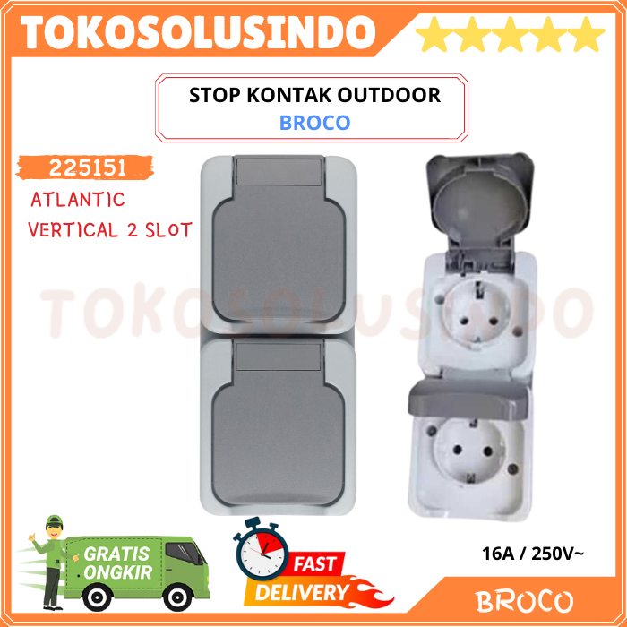 Jual Stop Kontak Outdoor BROCO 2151 /2252 / 225151 / Outbow/ Warna ...