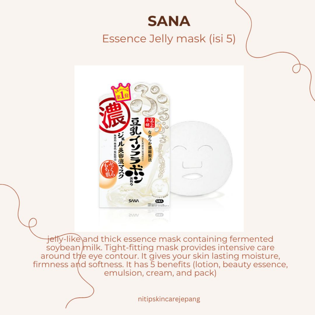 Jual sana namerakahonpo essence jelly mask, wrinkle mask, face mask ...