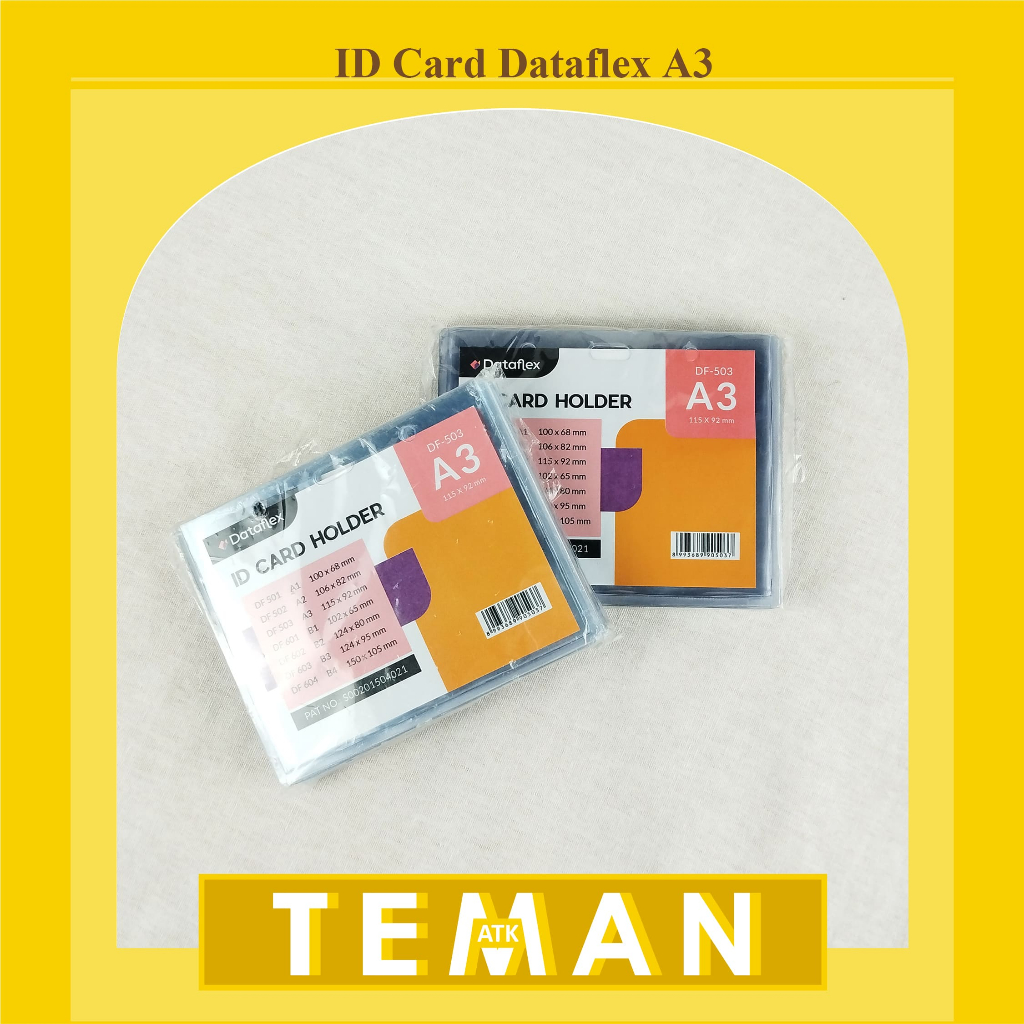 Jual ID Card Holder / Name Tag Mika A3 Dataflex (isi 20 Pcs) - VC503 ...
