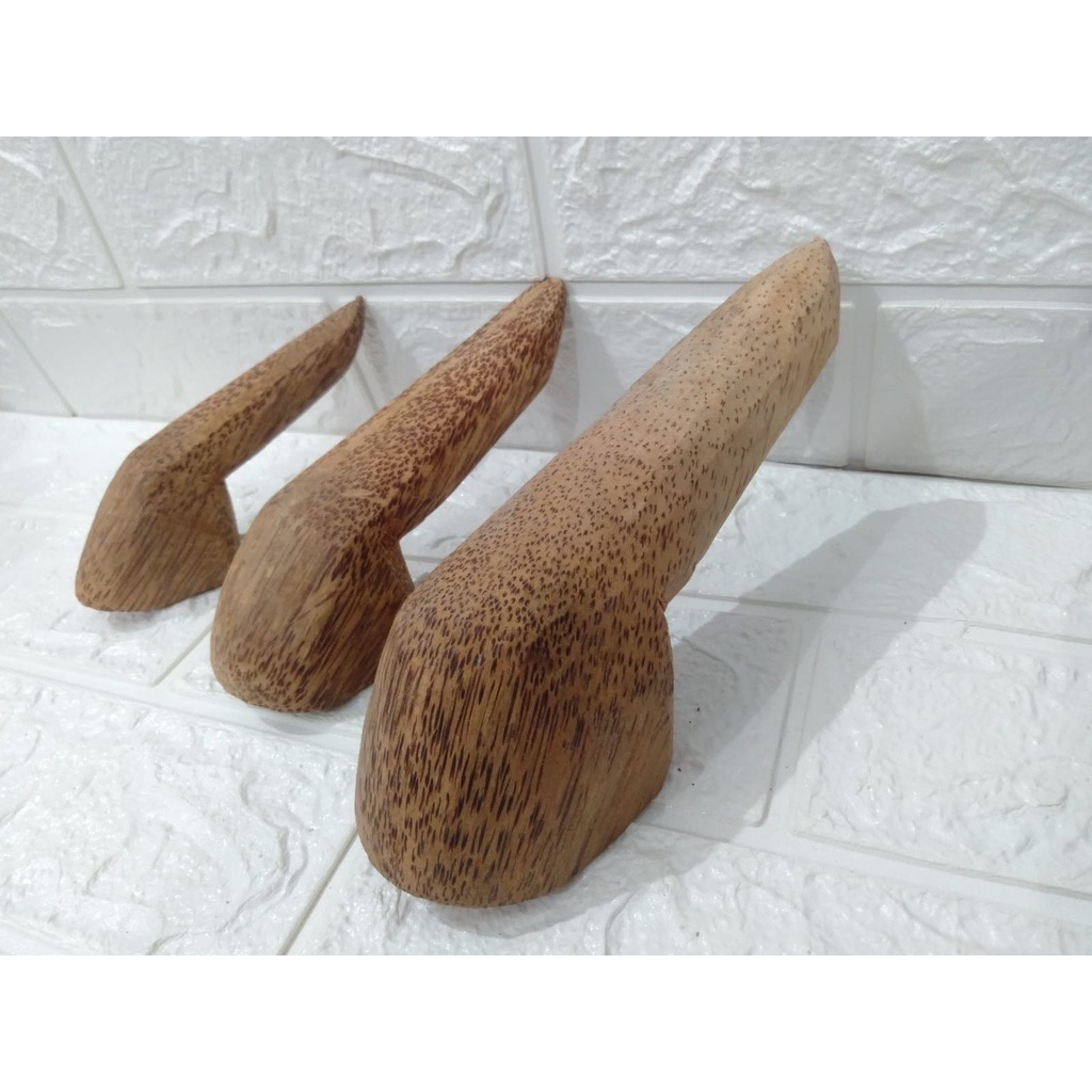 Jual ULEKAN KAYU SEDANG BESAR ULEGAN SAMBAL KAYU KELAPA KUAT | Shopee ...