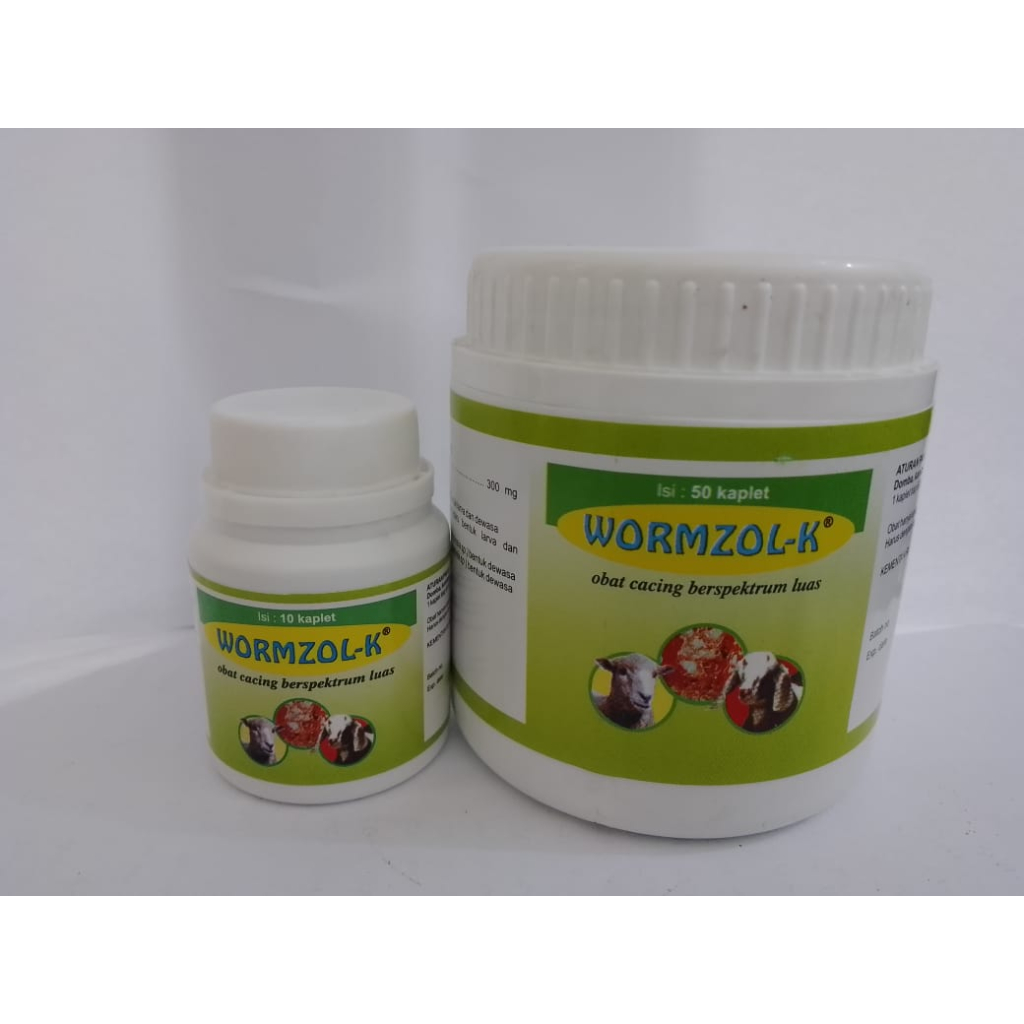 Jual WORMZOL KAPLET obat cacing domba dan kambing isi 50 kaplet ...
