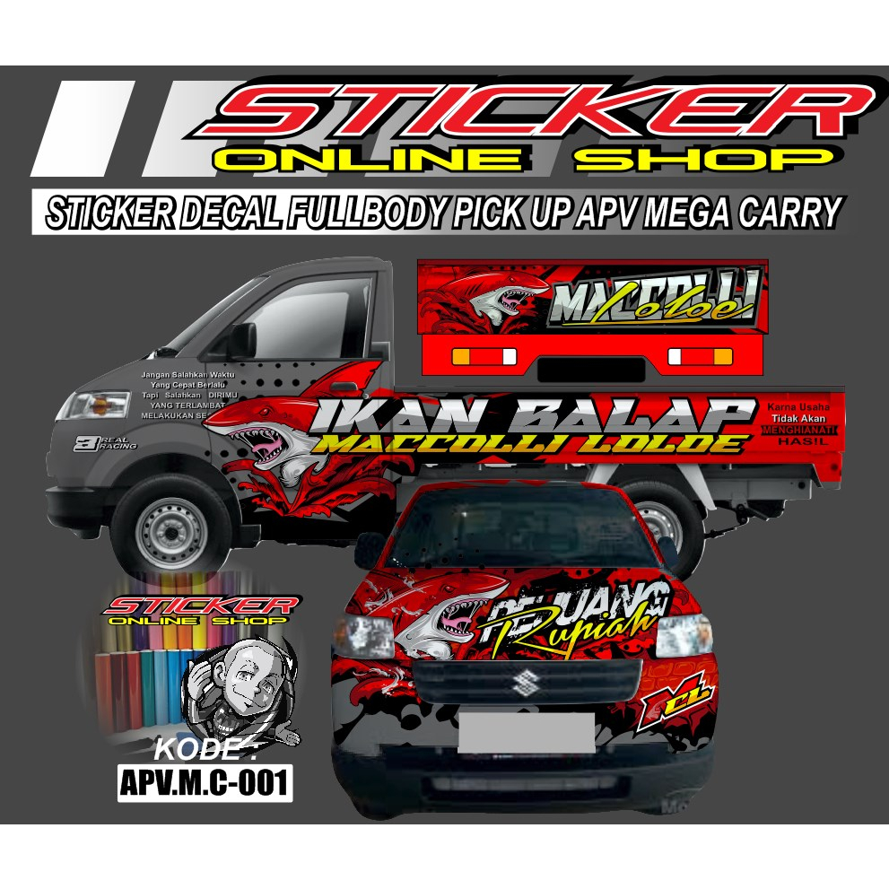 Jual decal mobil apv pik up full body NEW | Shopee Indonesia