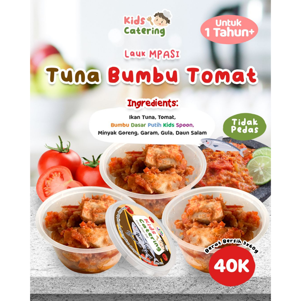 Jual Kids Spoon Lauk Mpasi Varian Tuna Bumbu Tomat (Frozen) | Shopee ...