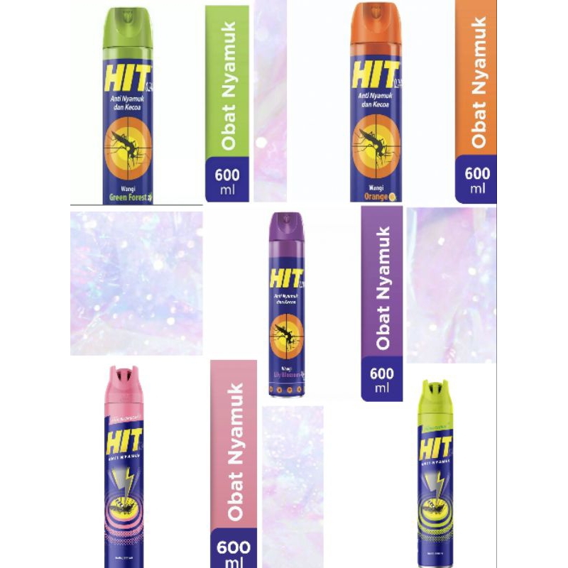 Jual HIT aerosol anti nyamuk&kecoa 600ml/hit obat nyamuk semprot 600ml ...