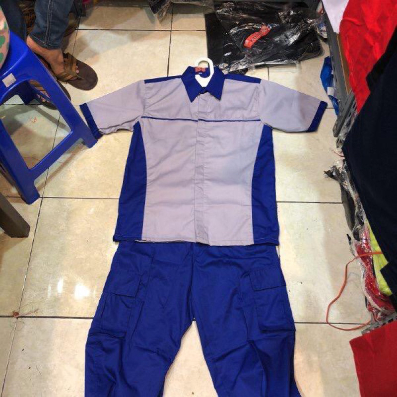 Jual Seragam kerja setelan seragam cleaning servis setean celana ...