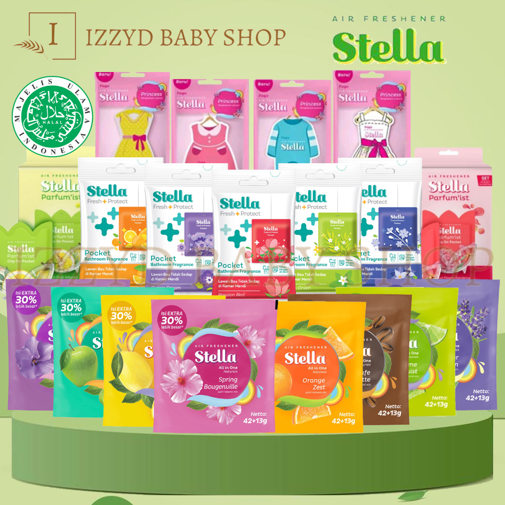 Jual Stella All In One pocket, clip on, daily fogo Lavender Garden ...
