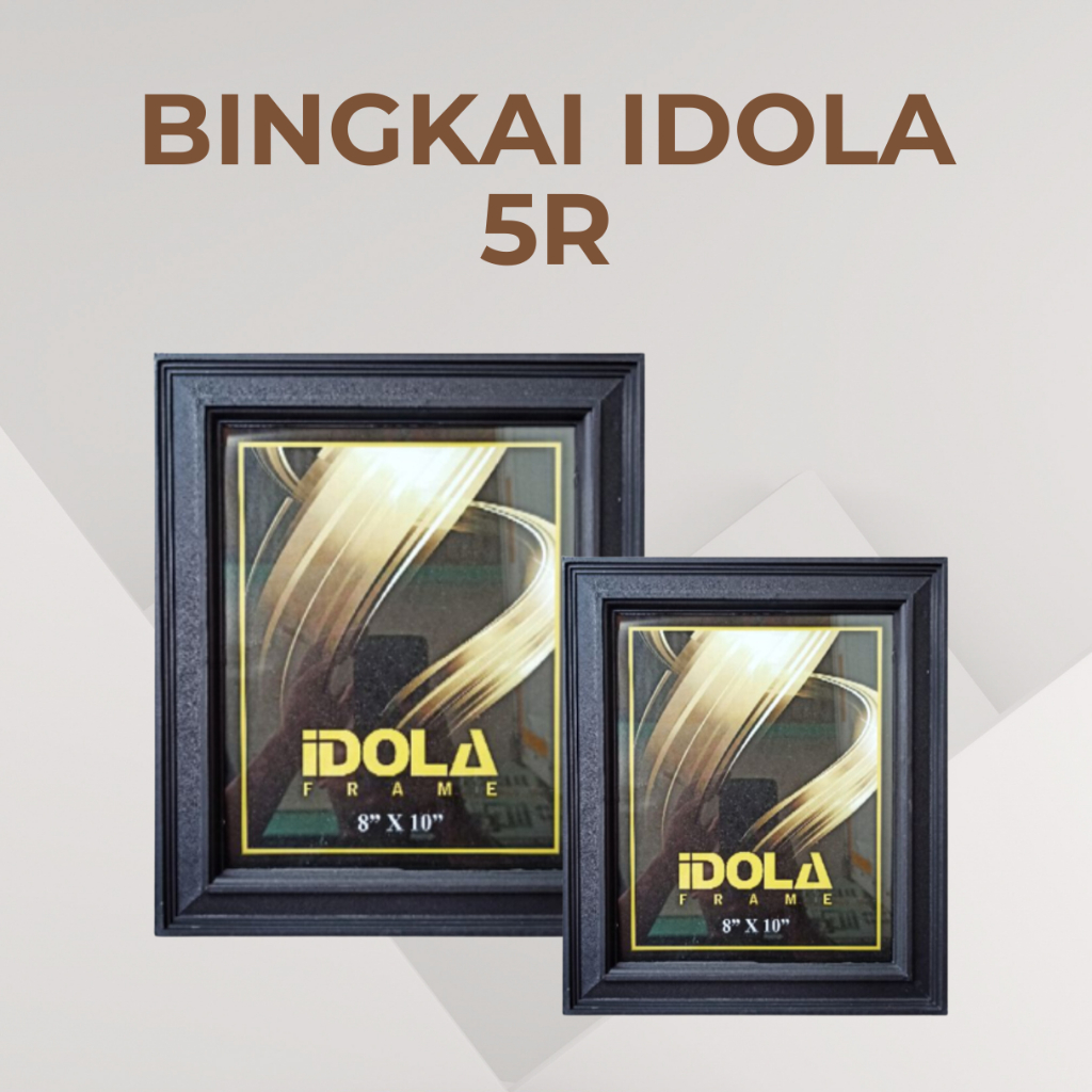 Jual Bingkai Idola Frame 5R Polos Hitam Murah Lengkap Cetak 12x17 ...