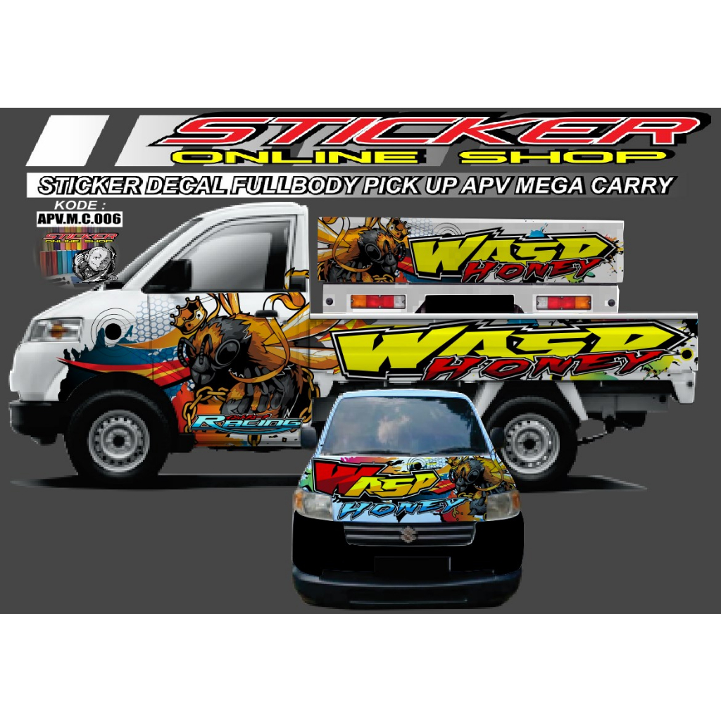 Jual decal mobil apv pik up full body MOTIF TERBARU | Shopee Indonesia