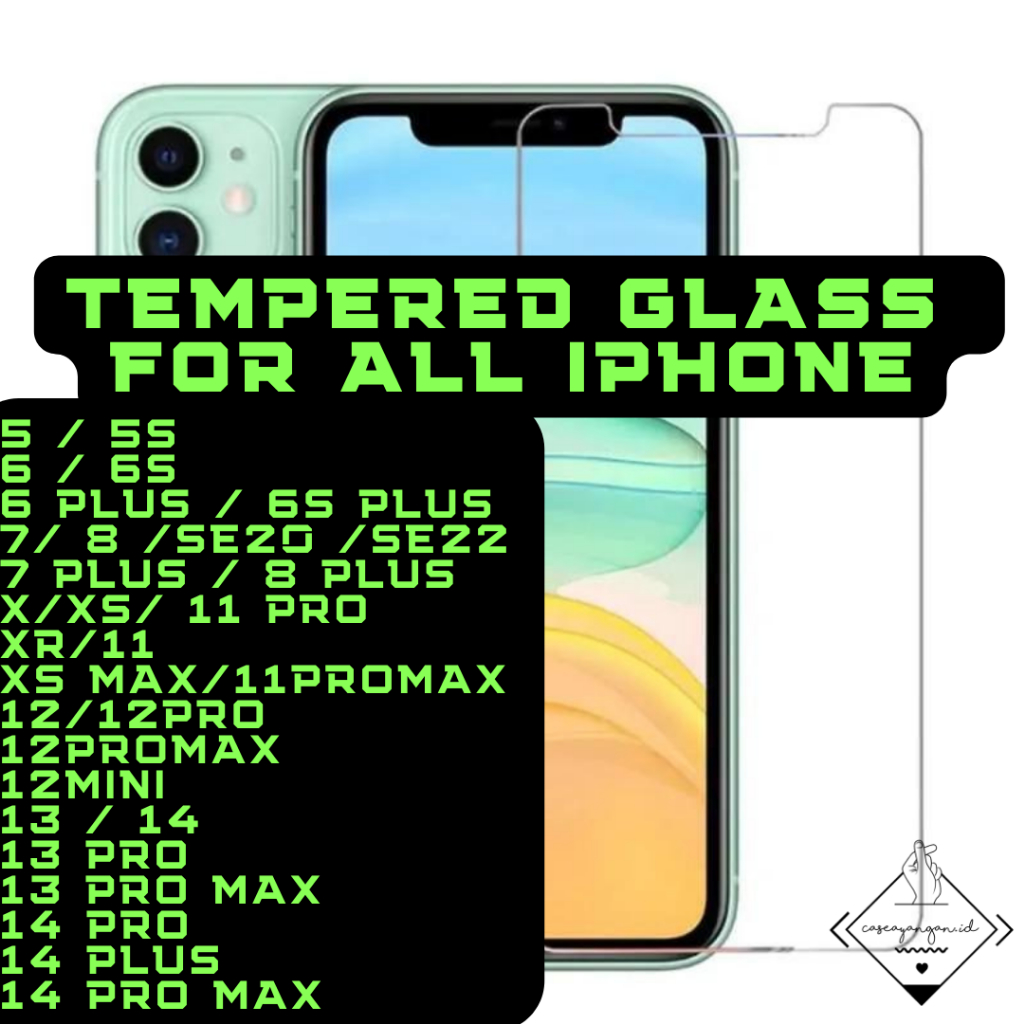 Jual Tempered glass all For IPHONE ( 5 - 14 ) 5 5S SE 6 6S 6S+ plus 7 8 SE 2020 X XR XS MAX 11 ...