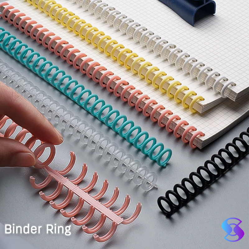 Jual HARU Ring Binder Plastik Spiral 30 Lubang Untuk Loose-leaf paper ...