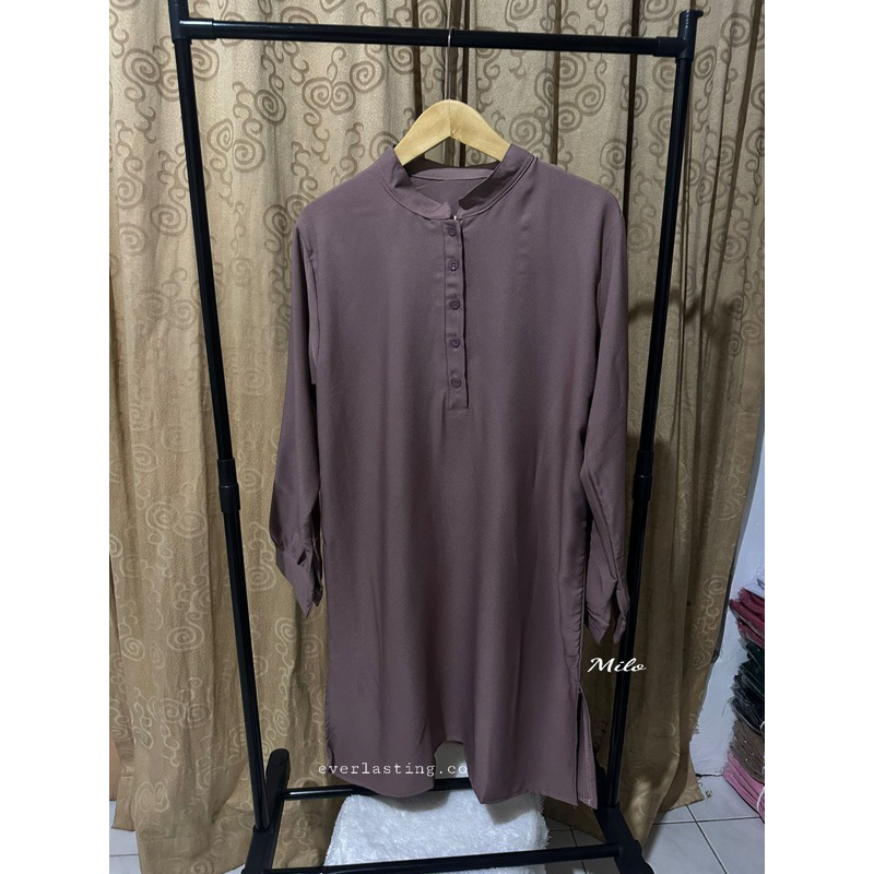Jual TUNIK BRIELLE /ATASAN WANITA/BAHAN SHAKILA JUMBO LD 100,LD 110,LD 120,LD126Cm | Shopee ...