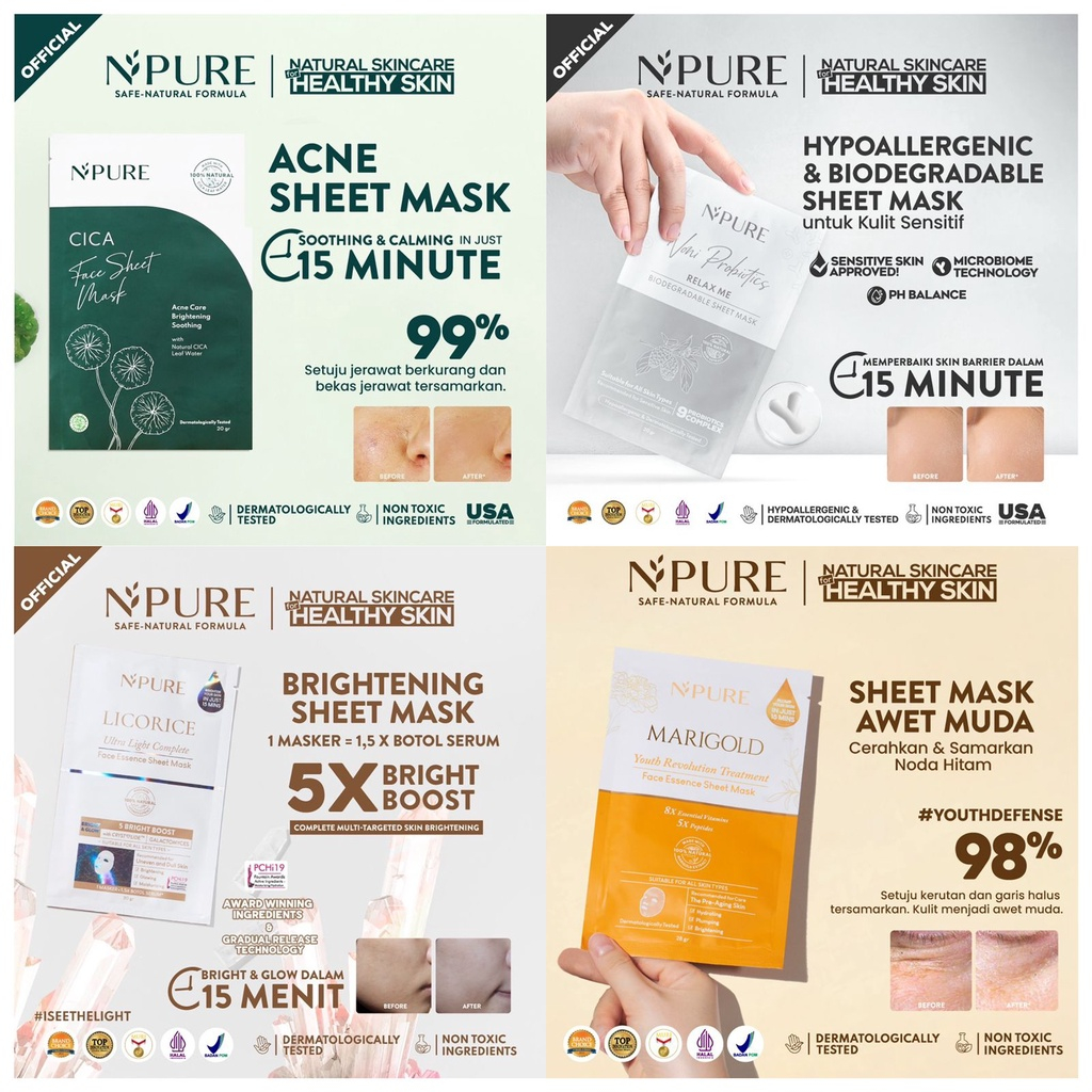 Jual NPURE Cica Clear Pads Sachet / Box (isi5) 4gr / Licorice Marigold ...