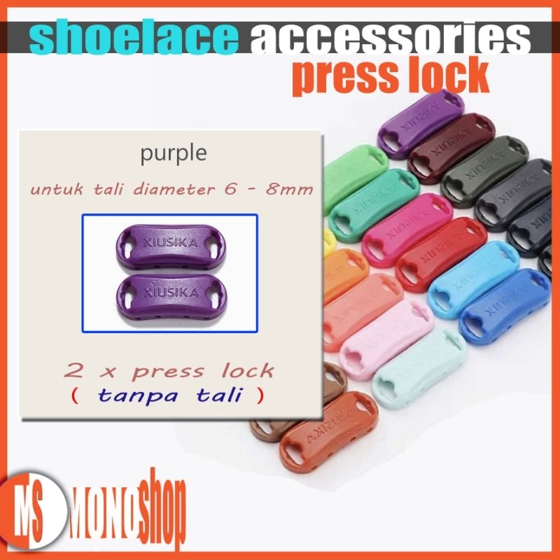 Jual aksesoris tali sepatu elastis buckle lock | Shopee Indonesia