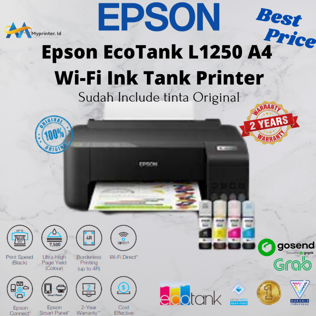 Jual Epson EcoTank L1250 A4 Wi-Fi Ink Tank Printer | Shopee Indonesia