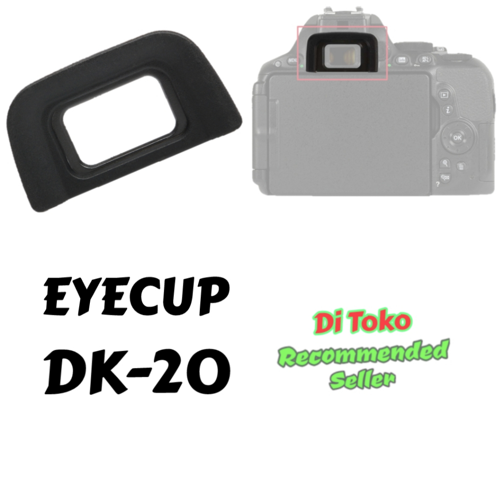 Jual Eye Cap / View Finder DK-20 For Kamera Nikon D3000 D3100 D3200 Eyecup ViewFinder Karet ...