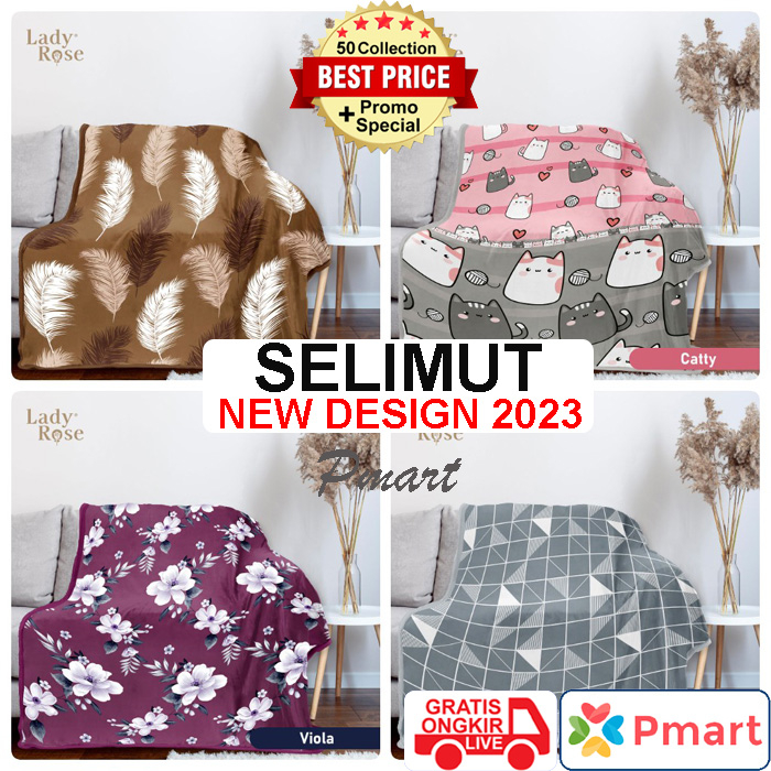 Jual SELIMUT LADY ROSE 160x200 / LADY ROSE SELIMUT / BLANKET LADY ROSE ...