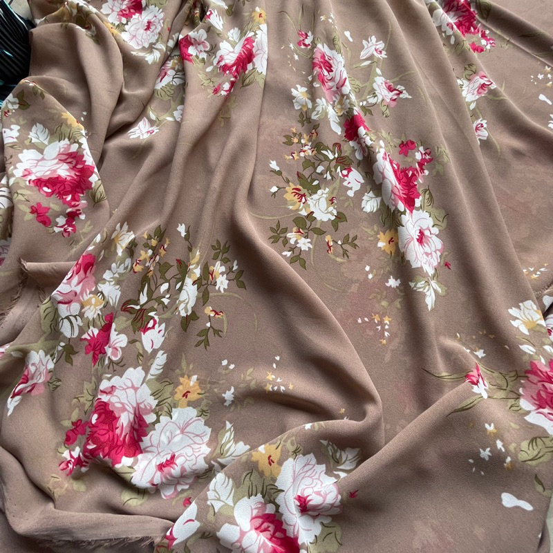 Jual Kain Ceruty Premium - Bahan ceruti Motif - Kain Sifon Meteran ...