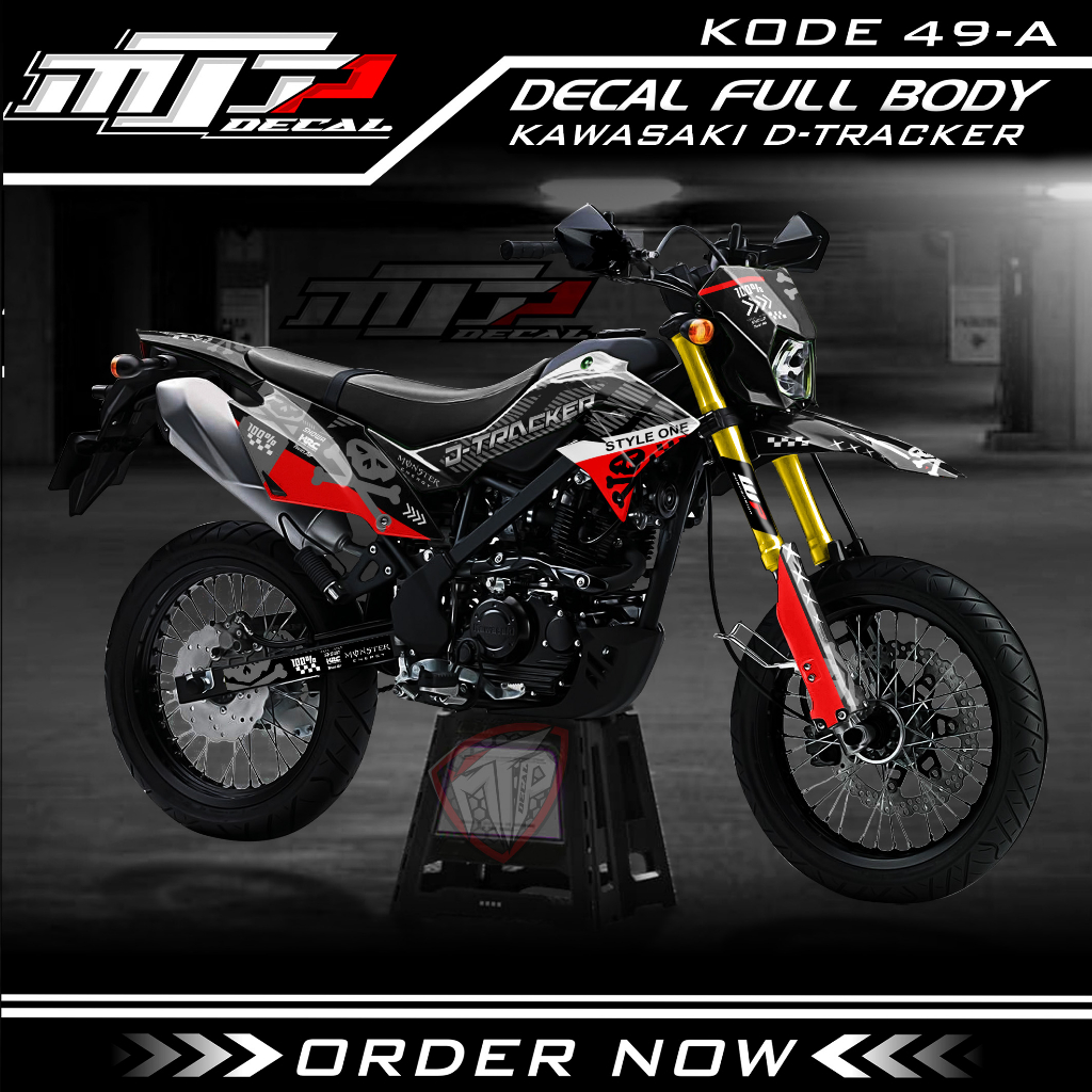 Jual (COD) Decal Sticker Motor Cross Kawasaki KLX Dtracker 150 New ...