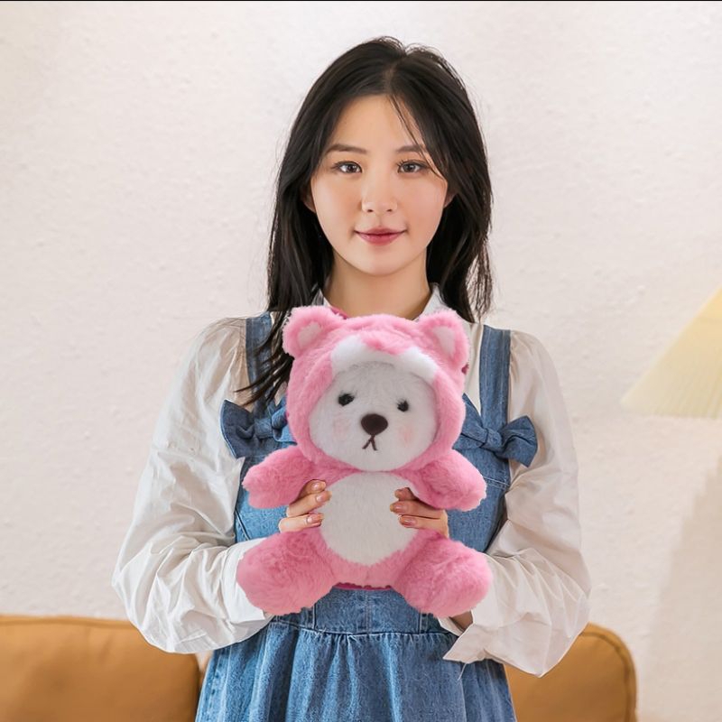 Jual 28cm Boneka Teddy Bear Pink Cosplay Manyo Boneka Beruang Lotso ...