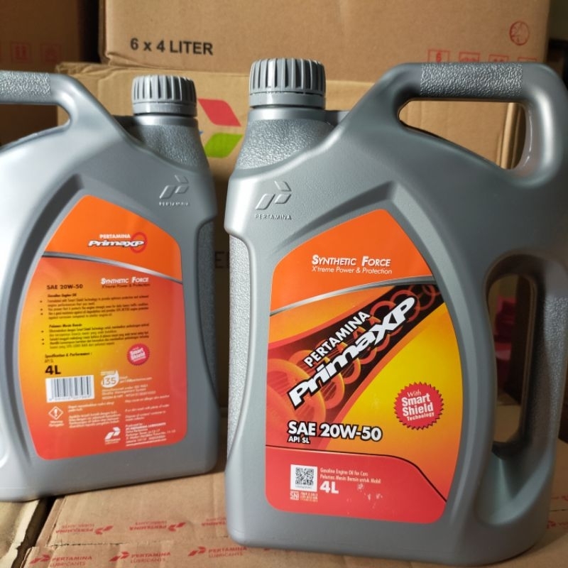Jual Oli mesin bensin Prima XP 20w-50 SL 4L Original pertamina | Shopee Indonesia