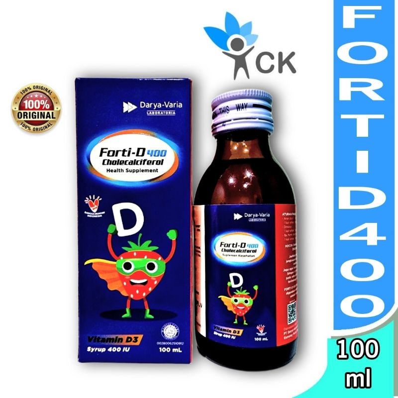 Jual FORTI-D FORTI D 400 / 1000 IU SYRUP BOTOL 100 ML Sertifikasi Halal ...