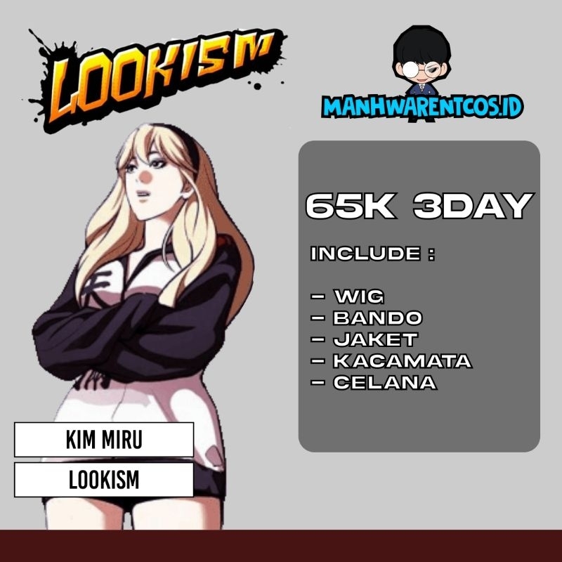 Jual Kim Miru Lookism Ready Rent ️ ( 3 hari ) | Shopee Indonesia