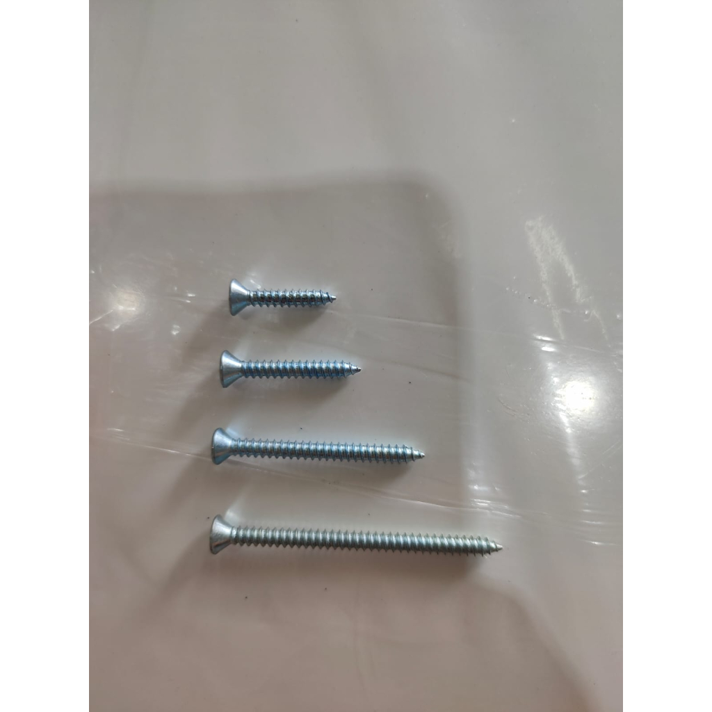 Jual SEKRUP TAPING FH 6 / FLAT HEAD SKRUP SCREW KEPALA DATAR PLUS BAUT ...