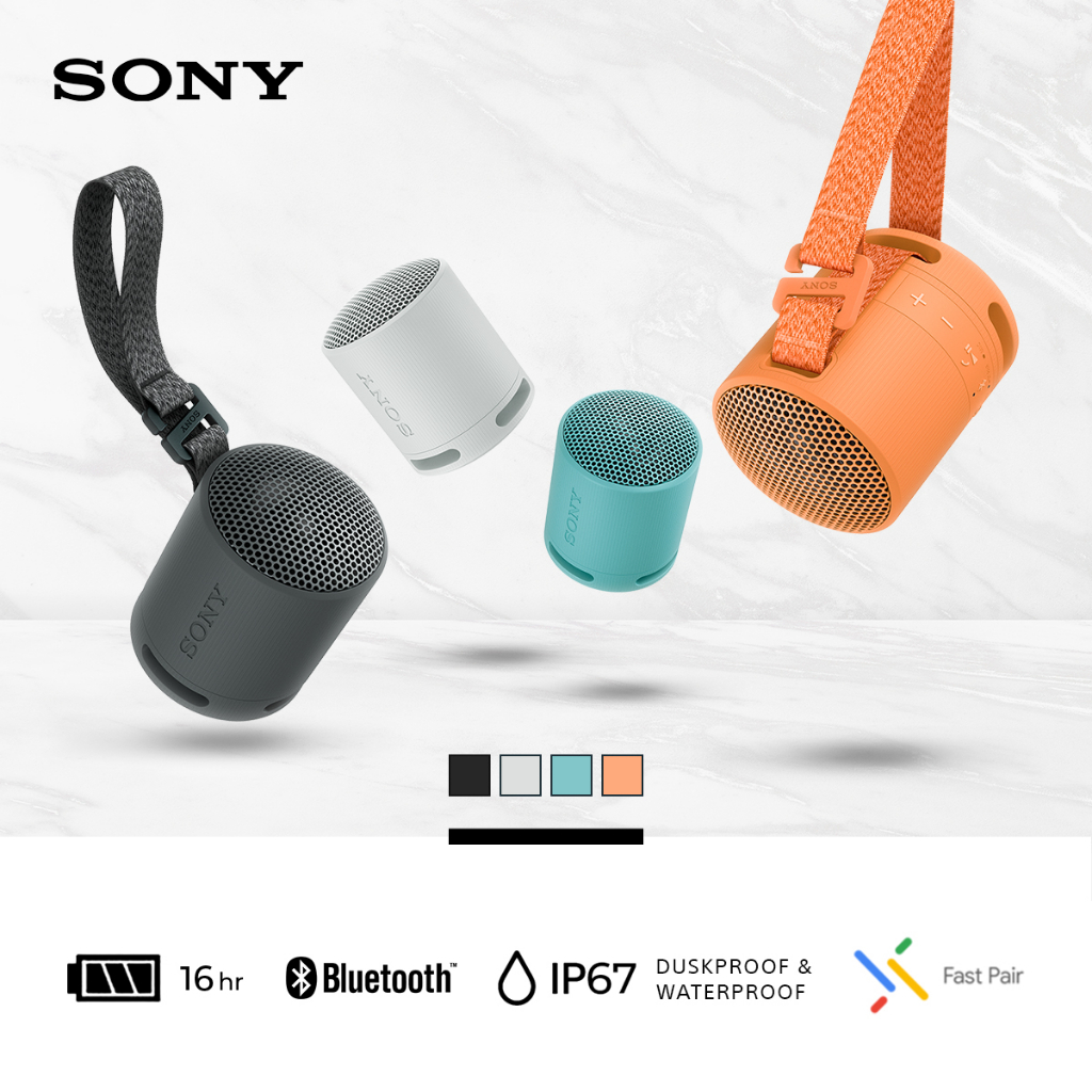 Jual Speaker Sony SRS-XB100 Portable Wireless Speaker Bluetooth Extra Super Bass Battery Up to ...