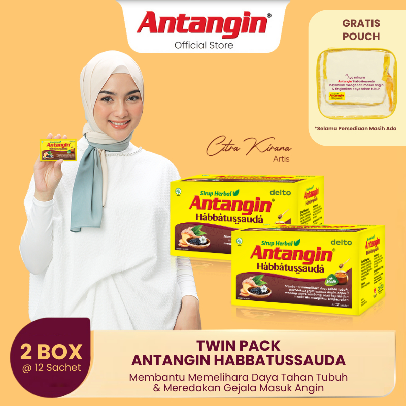 Jual Twin Pack Antangin Habbatussauda Sirup Herbal Box 12s -Jaga Imun ...