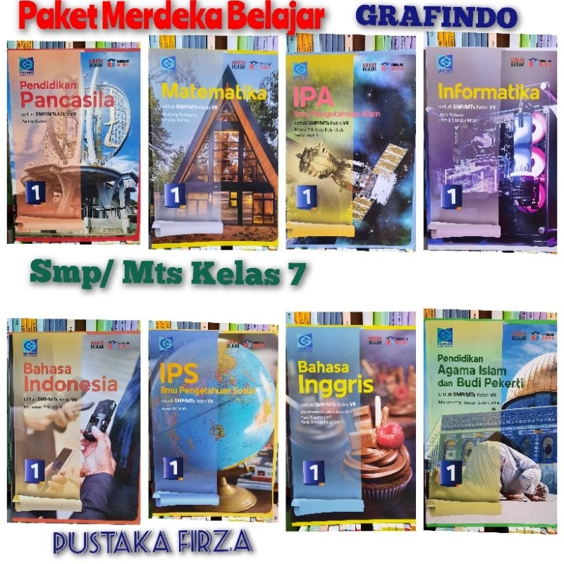 Jual Paket Merdeka Belajar Grafindo Smp Kelas 7 Kurikulum Merdeka .Ipa.Ips.Ppkn.Agama Islam ...