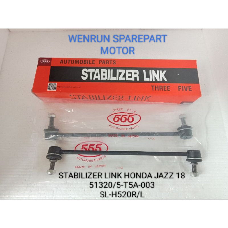 Jual STABILIZER LINK HONDA JAZZ 2018 555 51320/5-T5A-003 (SL-H520 R/L ...