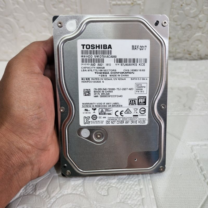 Jual HDD PC SATA 3,5 500GB INCH SENTINEL 100% | Shopee Indonesia