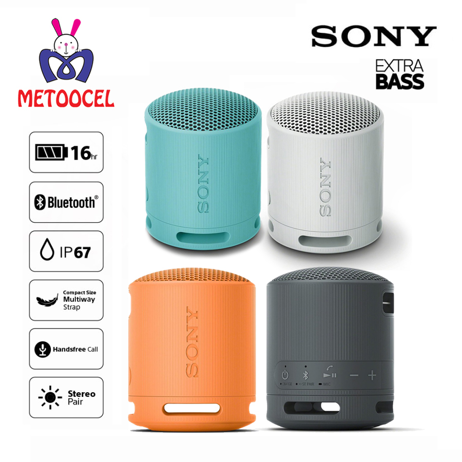 Jual SONY SRS-XB100 Portable Wireless Speaker Bluetooth Extra Bass ...