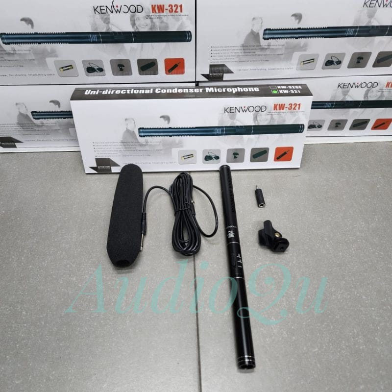 Jual MIC/MICROPHONE KENWOOD KW 321 CONDENSER TELESCOPIC SHOTGUN | Shopee Indonesia
