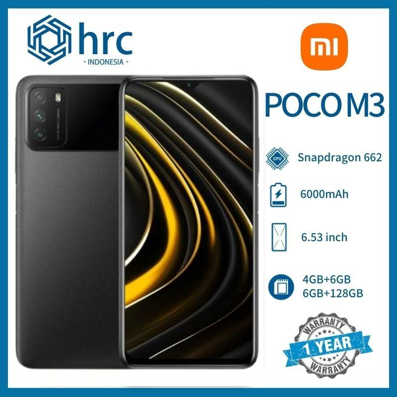 Jual HP POCO M3 Xiaomi POCO M3 6/128 4GB/128 Snapdragon662 6.53inches ...