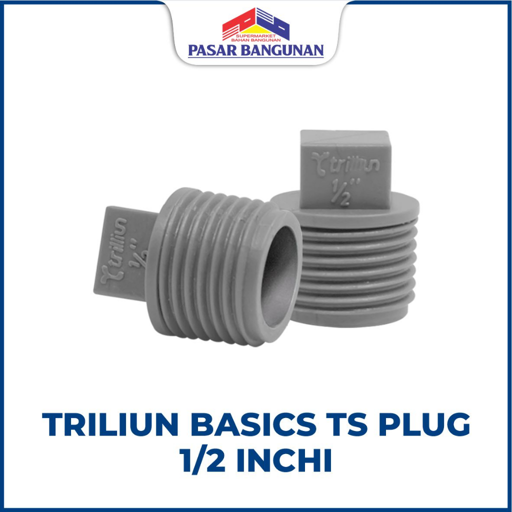 Jual Plug Trilliun Basics TS 1/2 Inchi Tutup Drat Luar | Shopee Indonesia