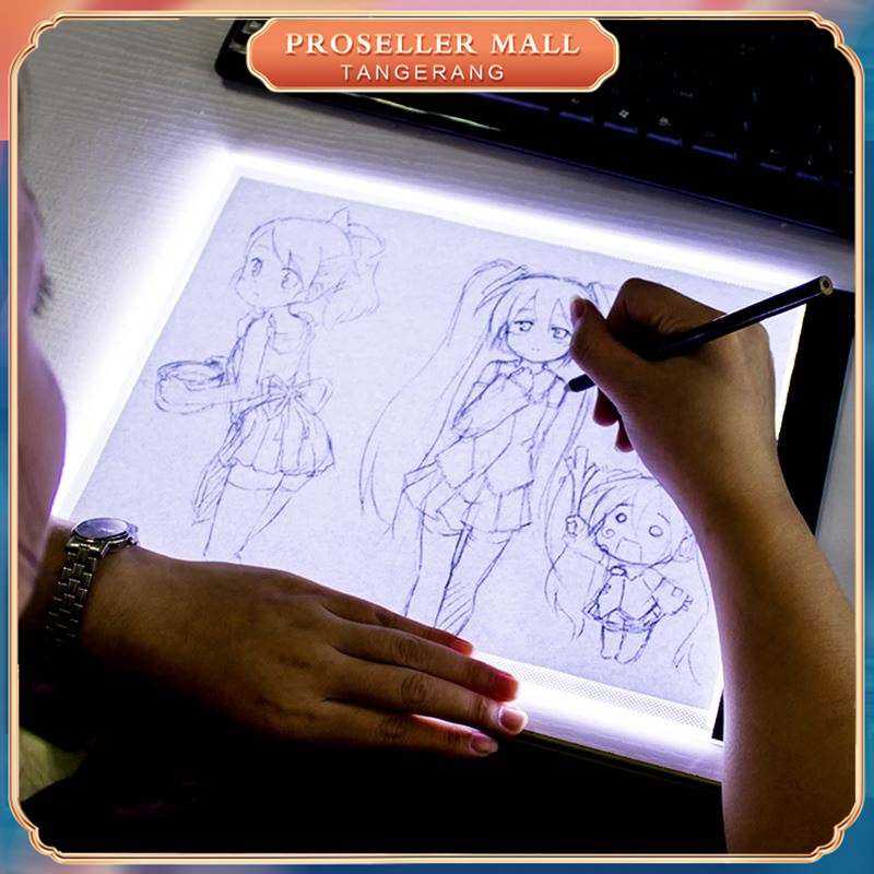 Jual Copy Board Ultra Slim A4 Led Drawing Tracing Board Cahaya Dapat ...