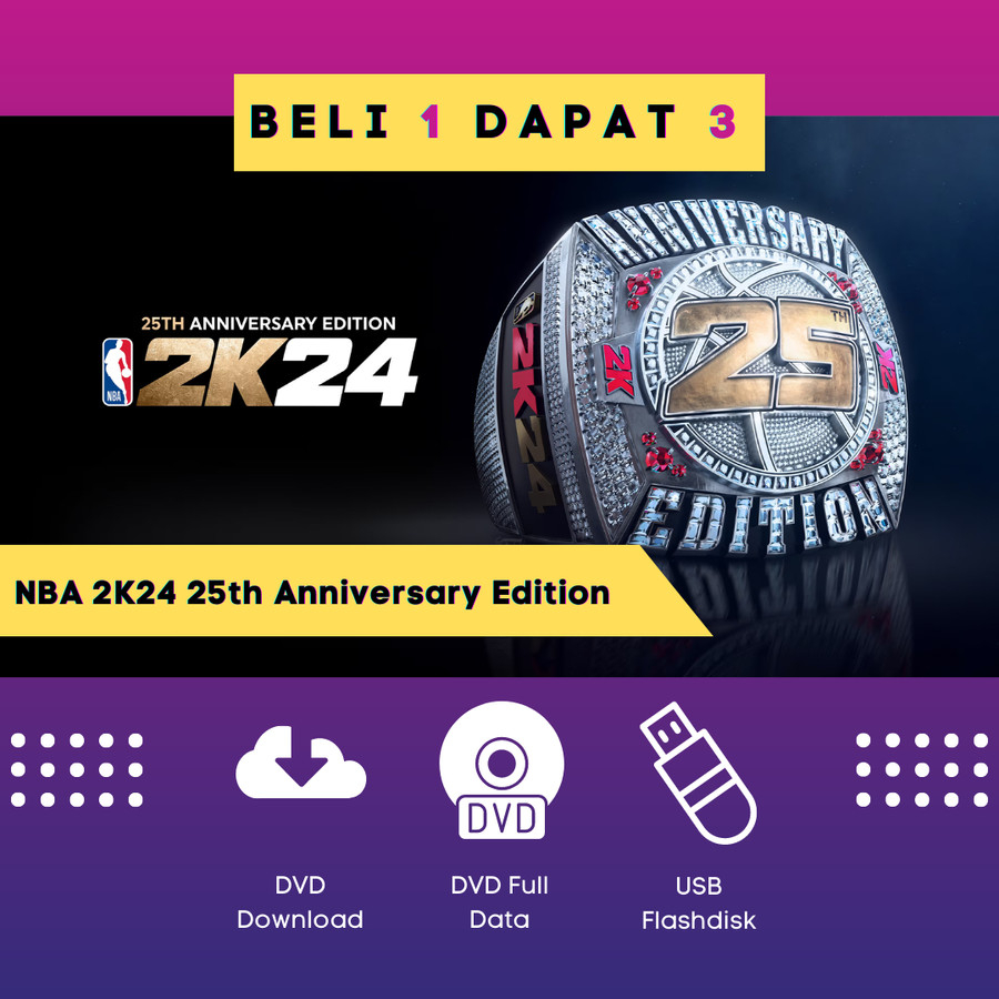 Jual NBA 2K24 25th Anniversary Edition | Game PC Original | Shopee ...