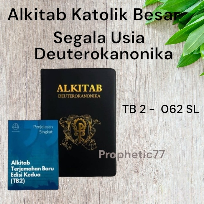 Jual Alkitab Katolik Segala Usia Deuterokanonika Besar Manula Lansia Orangtua LBI TB 2 062 SL ...
