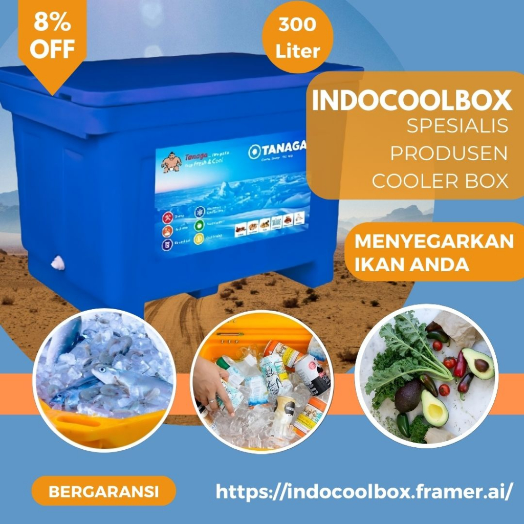 Jual Cooler Box Tanaga 300 Liter Termos Es Kotak Tempat Es Batu Daging Ikan Frozen Food Coolbox ...
