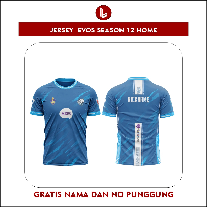 Jual Jersey Evos Season 12 Home Premium Terbaru Gratis Nama Dan No ...